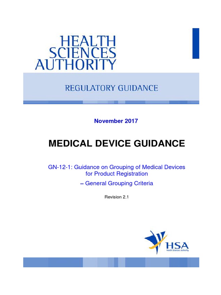 Medical Device Grouping Guidance | PDF | Medical Device | Elisa Medical Device Grouping Guidance | PDF | Medical Device | Elisa