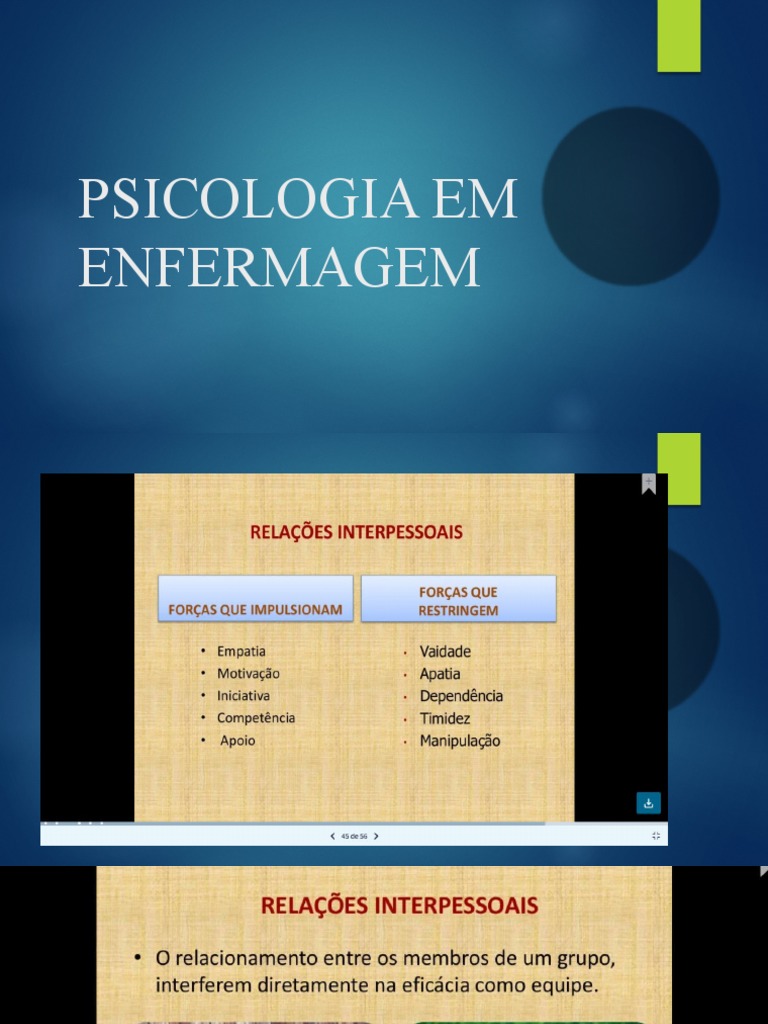 Psicologia em Enfermagem | PDF | Autoajuda | Ciências e Matemática