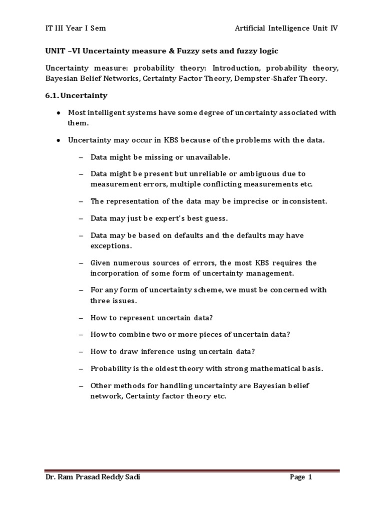 Unit IV Part 2 | PDF | Bayesian Network | Evidence