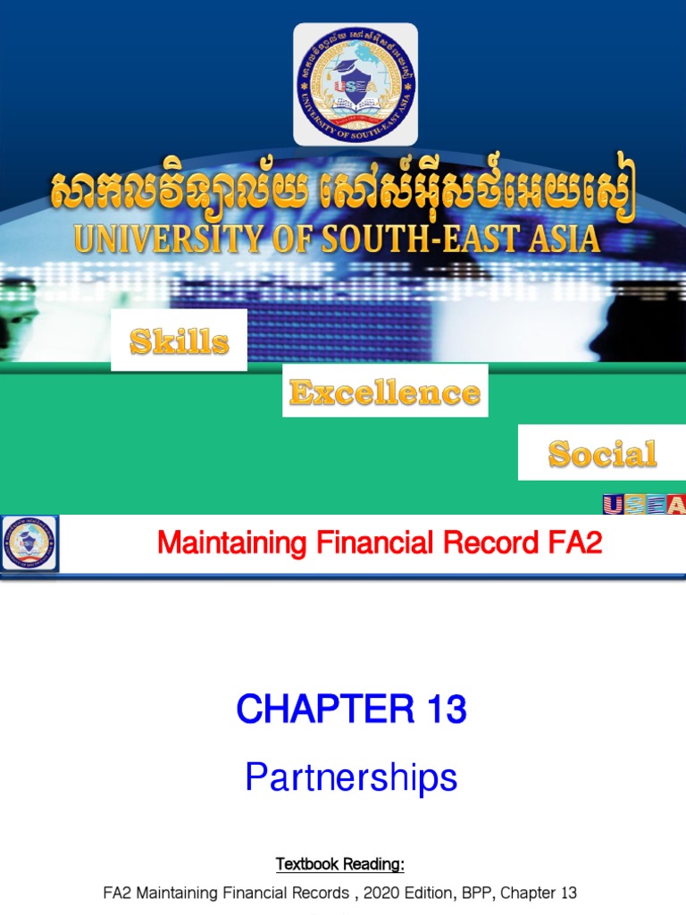 13-ACCA-FA2-Chp 13 | PDF | Partnership | Interest