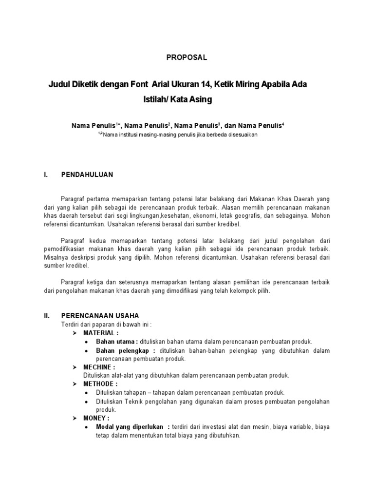 Proposal PKWU Makanan Kelas 12 | PDF | Bisnis | Seni