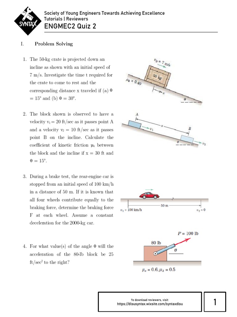 Engmec2 LQ2 | PDF | Technology & Engineering