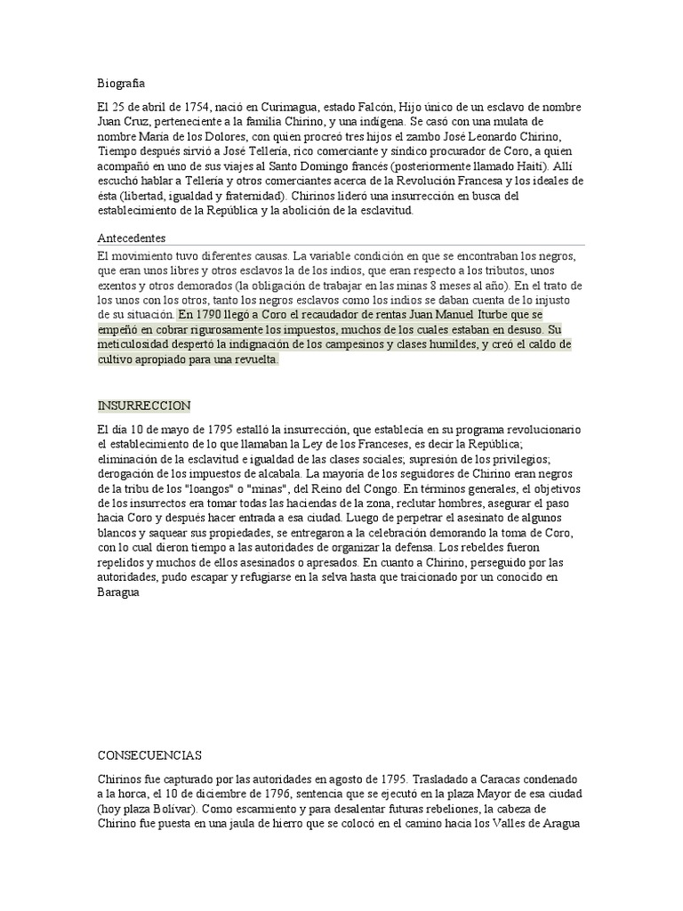Jose Leonardo Chirinos | PDF