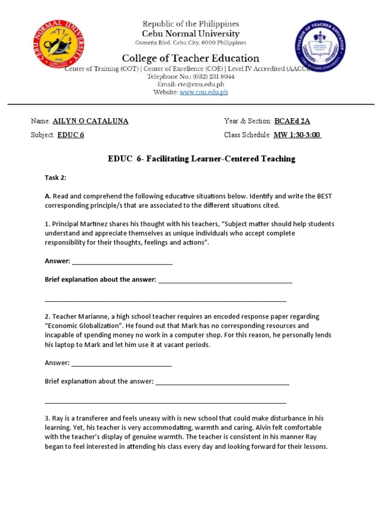 Educ 6 | PDF | Learning | Teachers