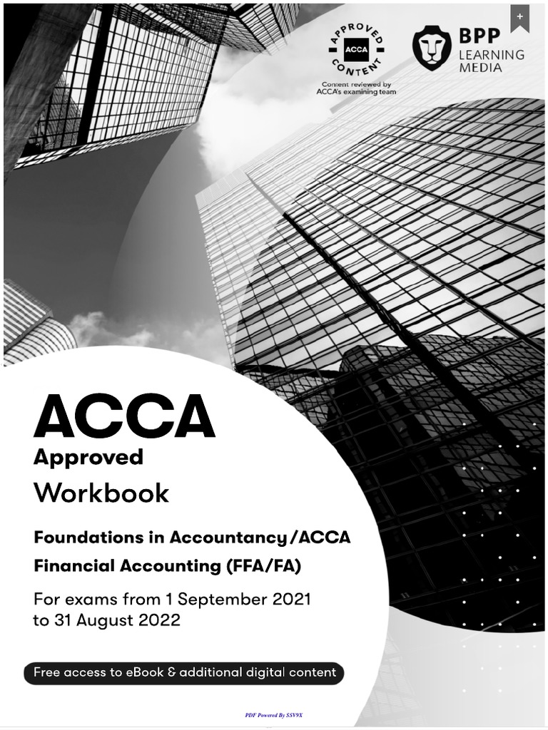 2021-2022 F3 (FFA - FA) Financial Accounting Workbook | PDF ...