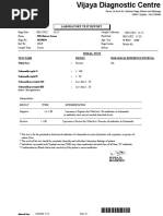 Thypoid Report | PDF | White Blood Cell | Medical Tests