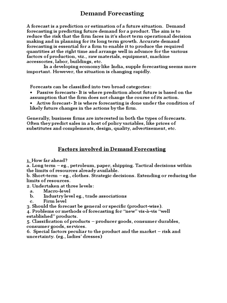 Accurate Demand Forecasting: Essential Steps and Methods for Predicting ...