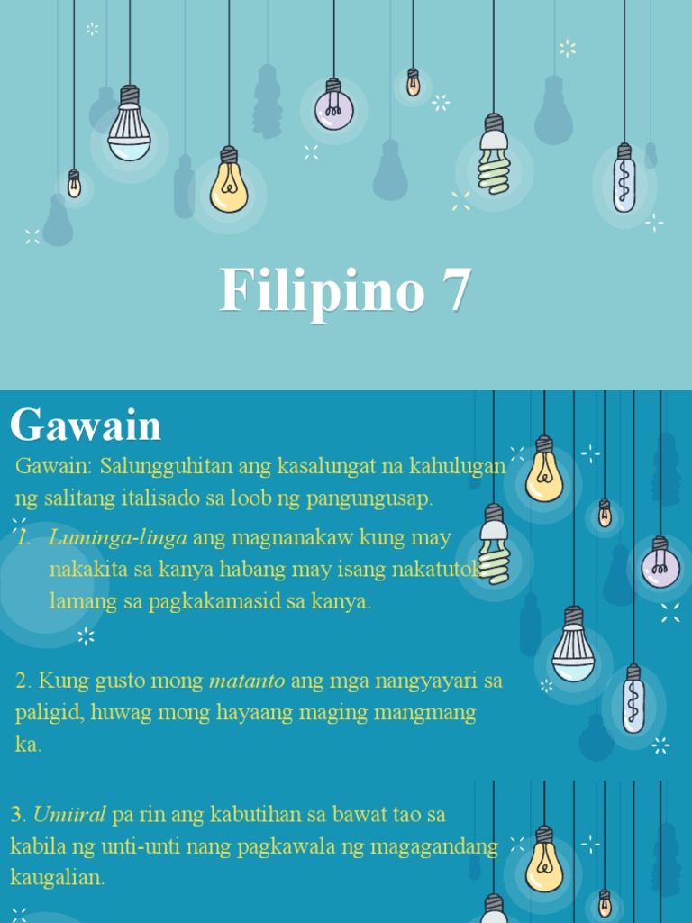 Grade 7 Filipino Ppt