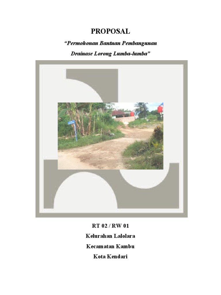 Proposal Drainase Lorong Lumba-lumba | PDF | Perjalanan
