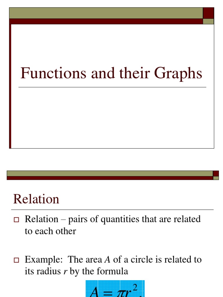 Graphs, Functions, and Their Properties | PDF | Function (Mathematics ...