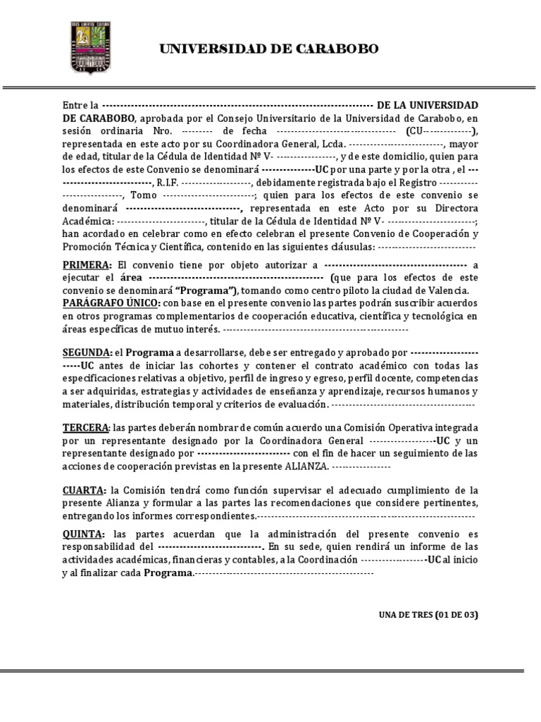 Modelo Contrato Ser Talento | PDF