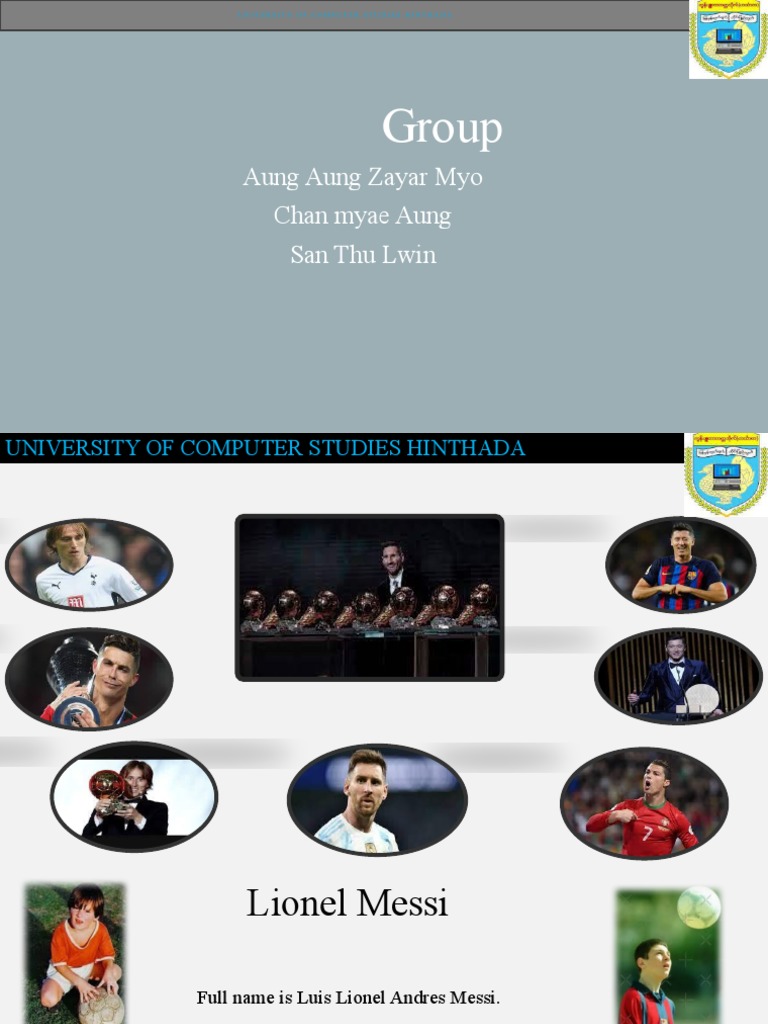 University of Computer Studies Hinthada | PDF | Lionel Messi ...