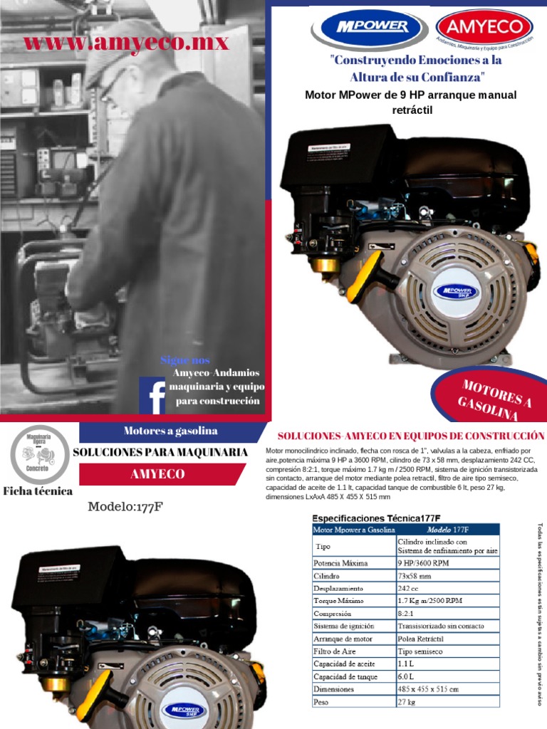 Mpower 9 HP | PDF | Máquinas | Tecnología de vehículos