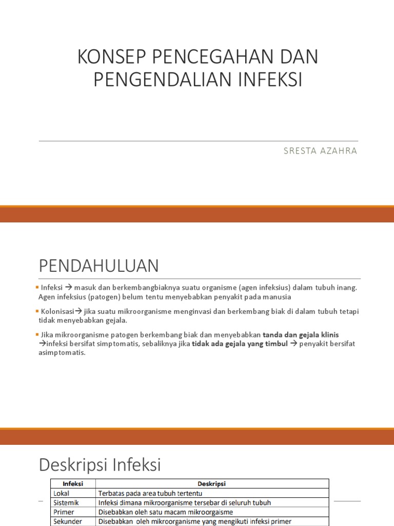 Konsep Pencegahan Dan Pengendalian Infeksi | PDF