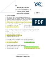 ĐỀ THI THỬ GIỮA KỲ NLKT 001 | PDF