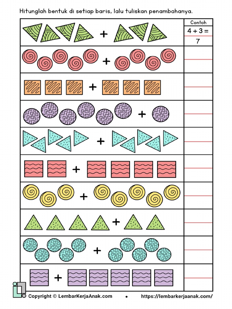 Penjumlahan - Bentuk | PDF