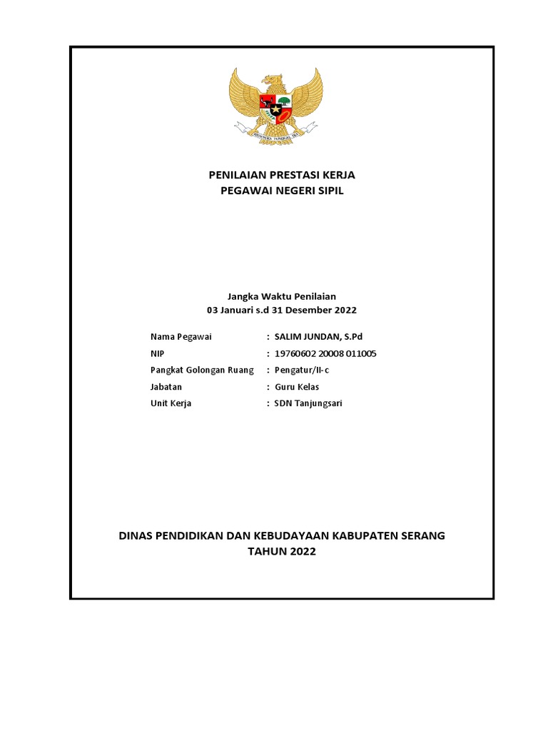 Contoh Data SKP | PDF