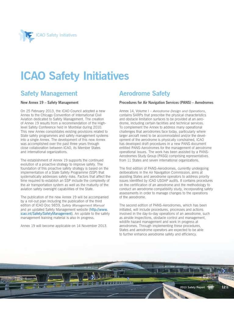 ICAO Annex 19 | PDF | Aerodrome