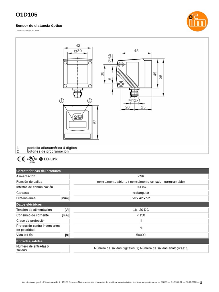 O1D105 | PDF | Diodo emisor de luz | Física