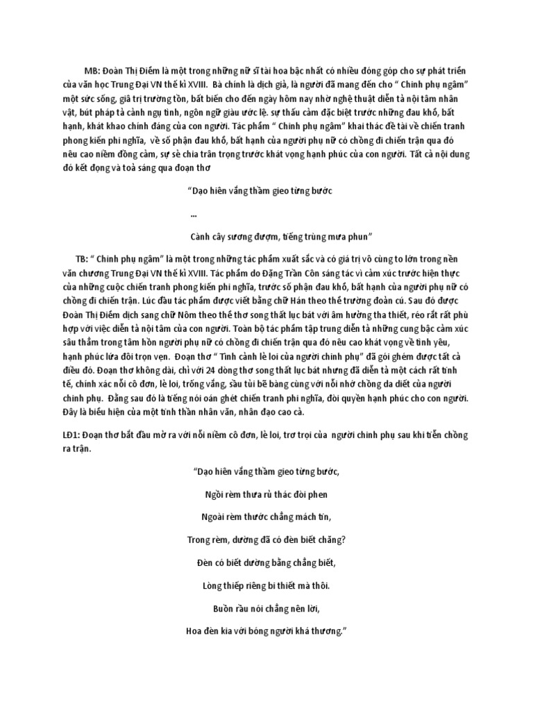 Chinh PH Ngâm | PDF