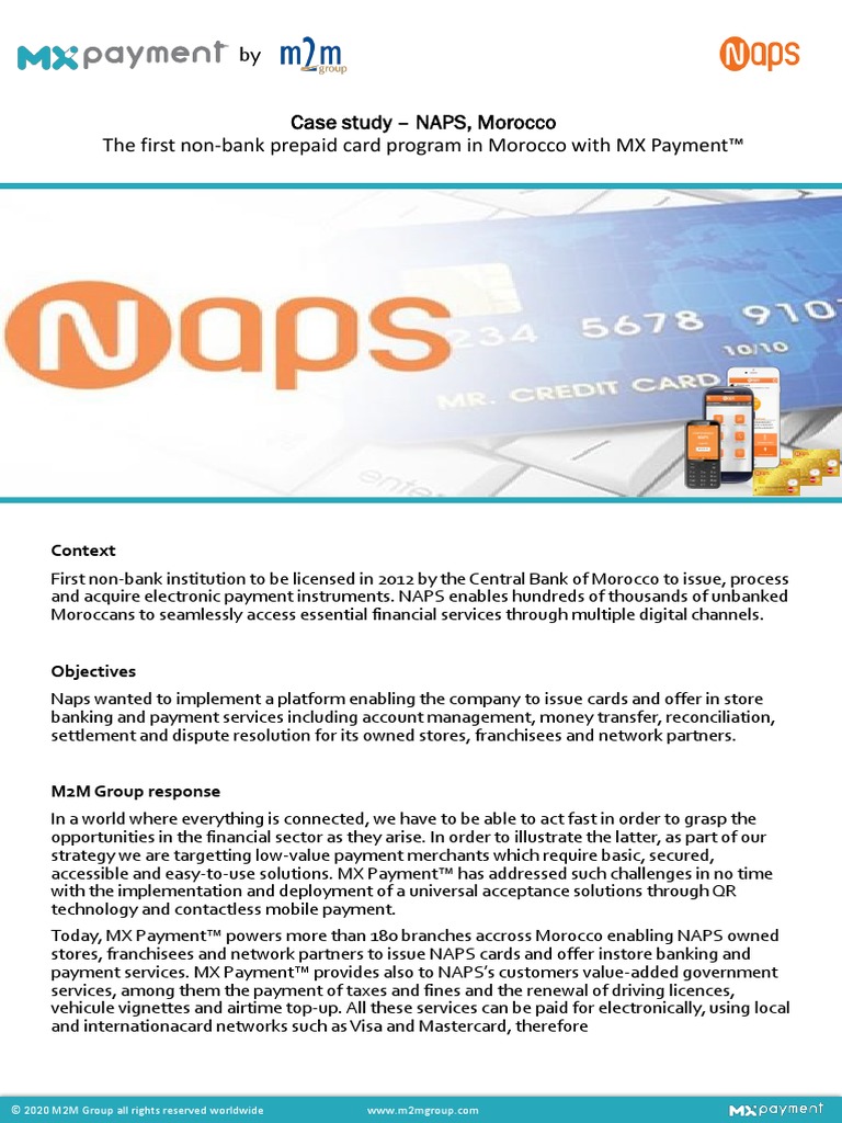 Naps Case Study | Download Free PDF | Payments | Visa Inc.