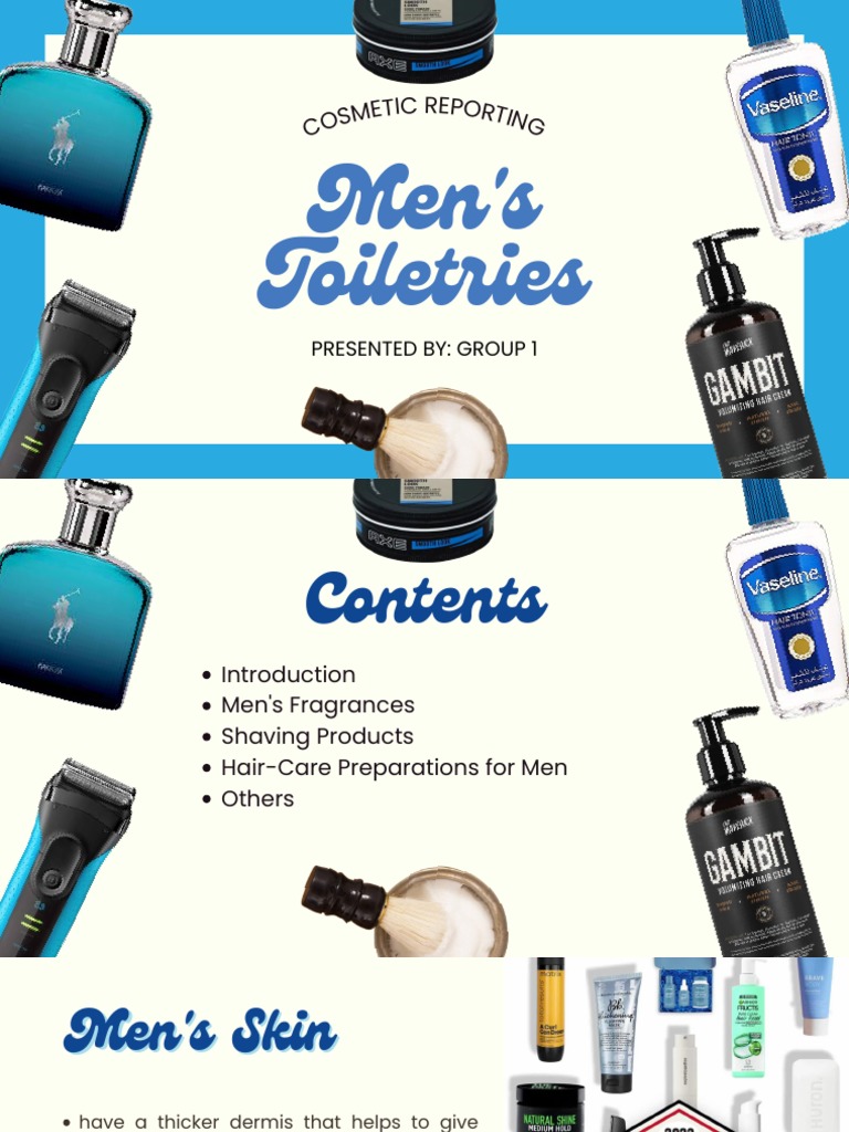 Cosme Lab3 Mens Toiletries Group 1 | PDF | Shaving | Emulsion