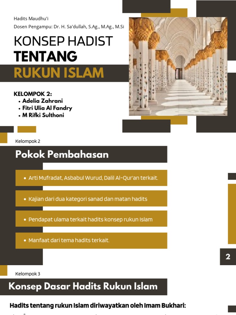 Konsep Hadits Tentang Rukun Islam | PDF