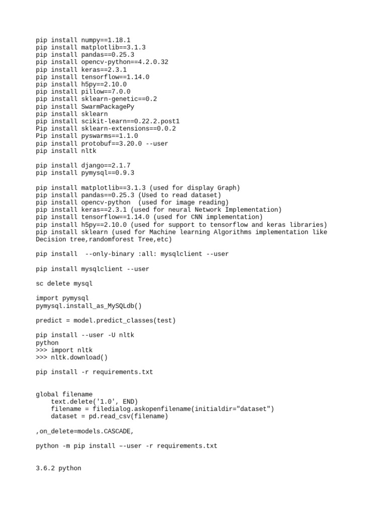 Venkat Projects Requirements | PDF