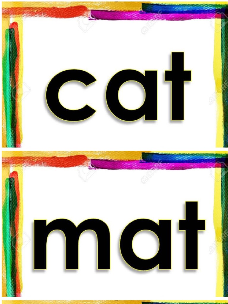 CVC Words in Flashcards | PDF