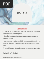 Parts and Functions of a Sextant | PDF
