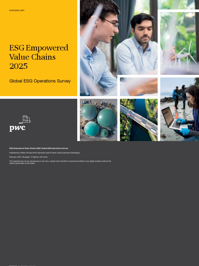 PWC Global Esg in Operations Survey | PDF | Performance Indicator ...