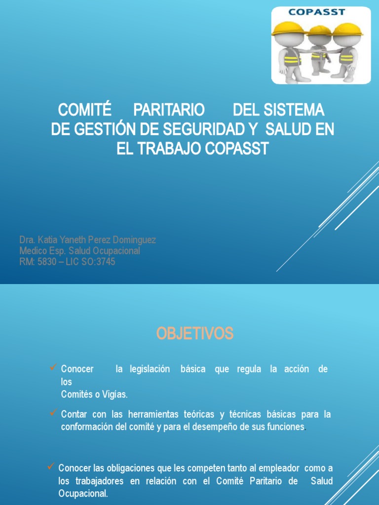 Presentación Copasst - PPTX 2023 Katia Perez | PDF | Seguridad y salud ...