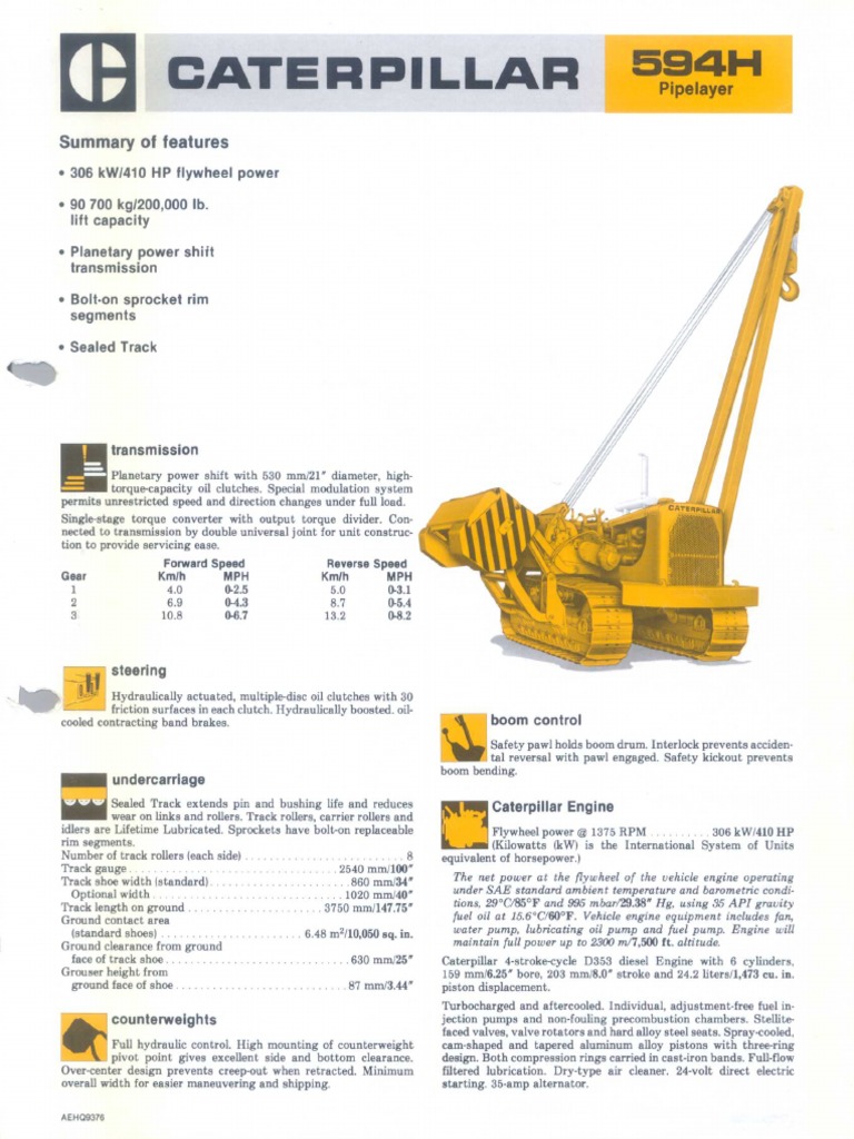 Brochure CAT 594H Coloured | PDF