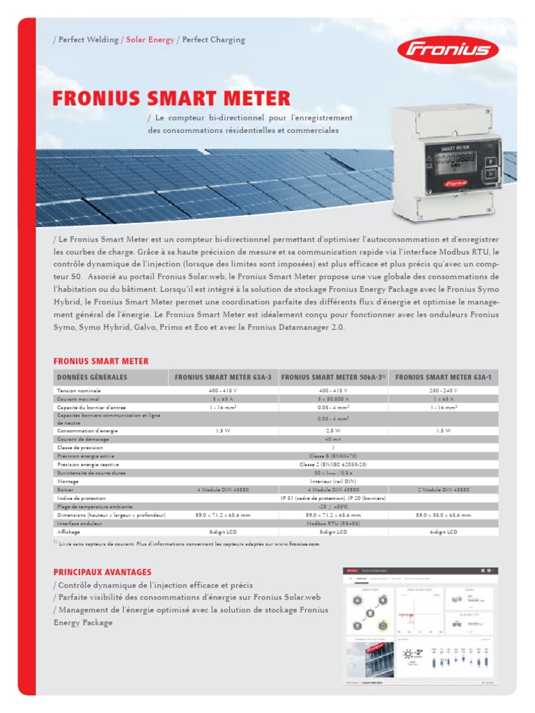 SE DS SmartMeter FR | Download Free PDF | Onduleur