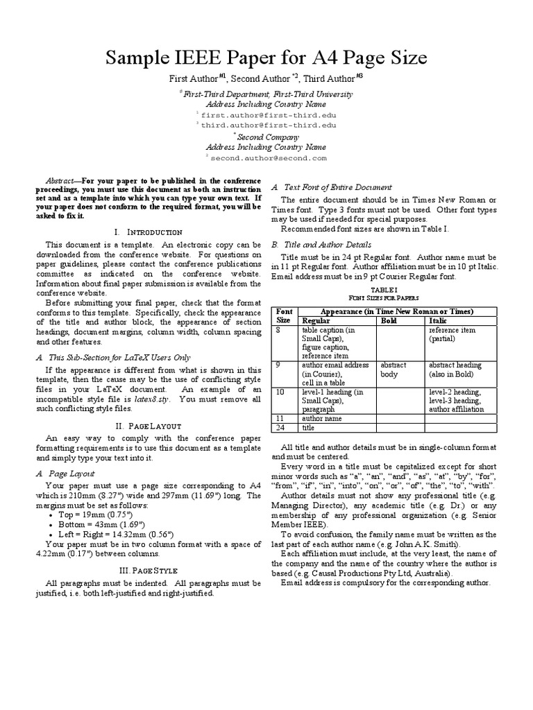 Ieee Paper Word Template A4 v3 | PDF | Letter Case | Page Layout