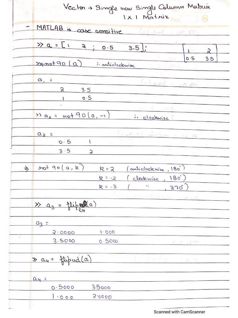 Matlab Notes Pdf