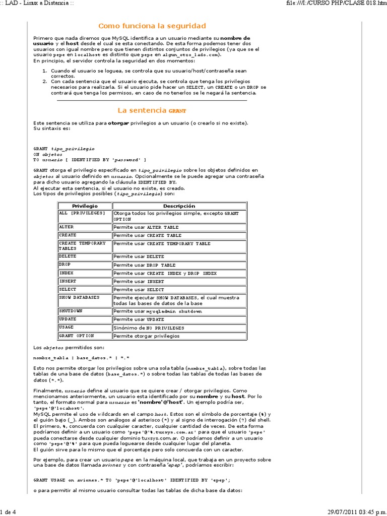 Clase 018 | PDF | SQL | Bases de datos