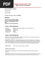Msds-Sulphuric Acid H2so4 | PDF | Sulfuric Acid | Personal Protective ...