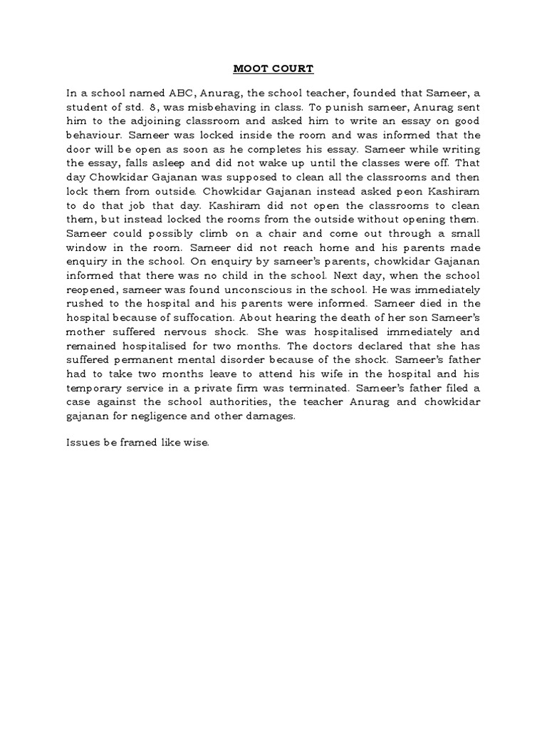 Moot-Court-Problem - 2 | PDF