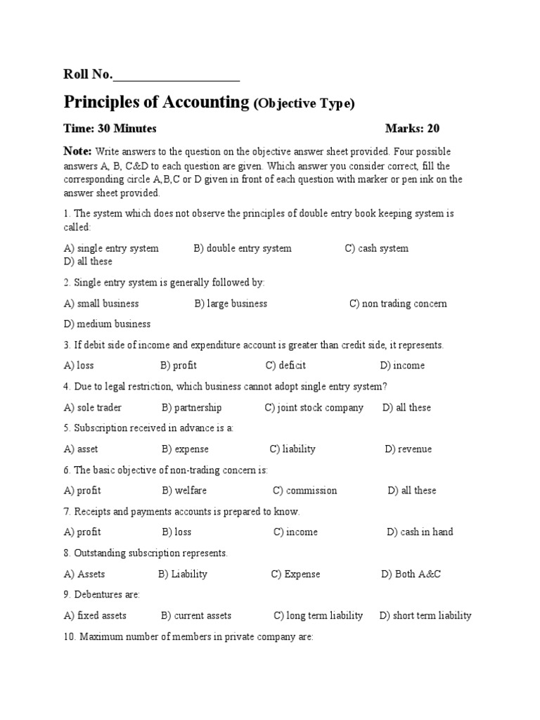 Accounting Paper | PDF | Debits And Credits | Expense