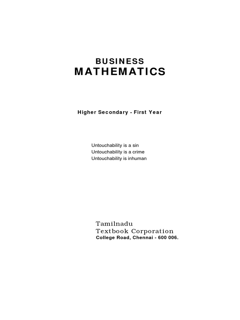 Business Mathematics | PDF | Trigonometric Functions | Matrix (Mathematics)