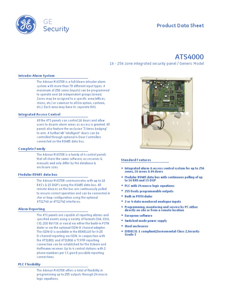 ATS4000 | PDF | Access Control | Programmable Logic Controller