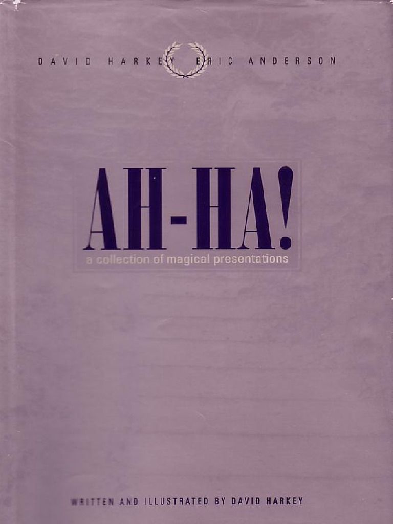 David Harkey - Aha! | PDF