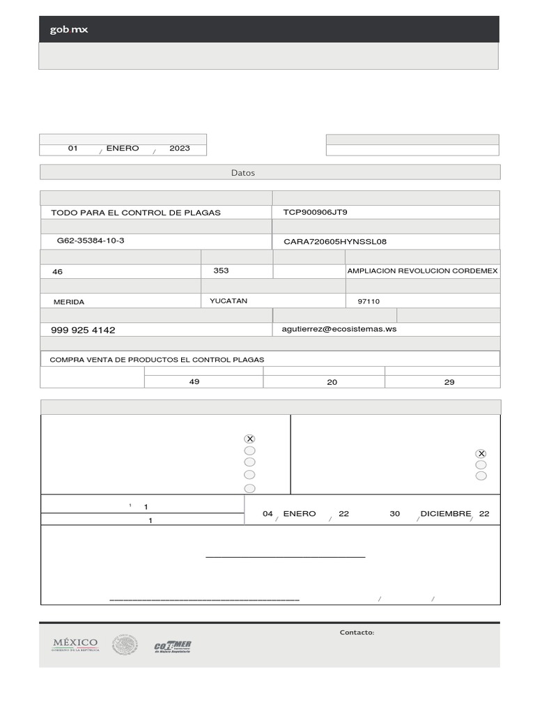 Formato Dc-2 Gobmx - Opt | PDF
