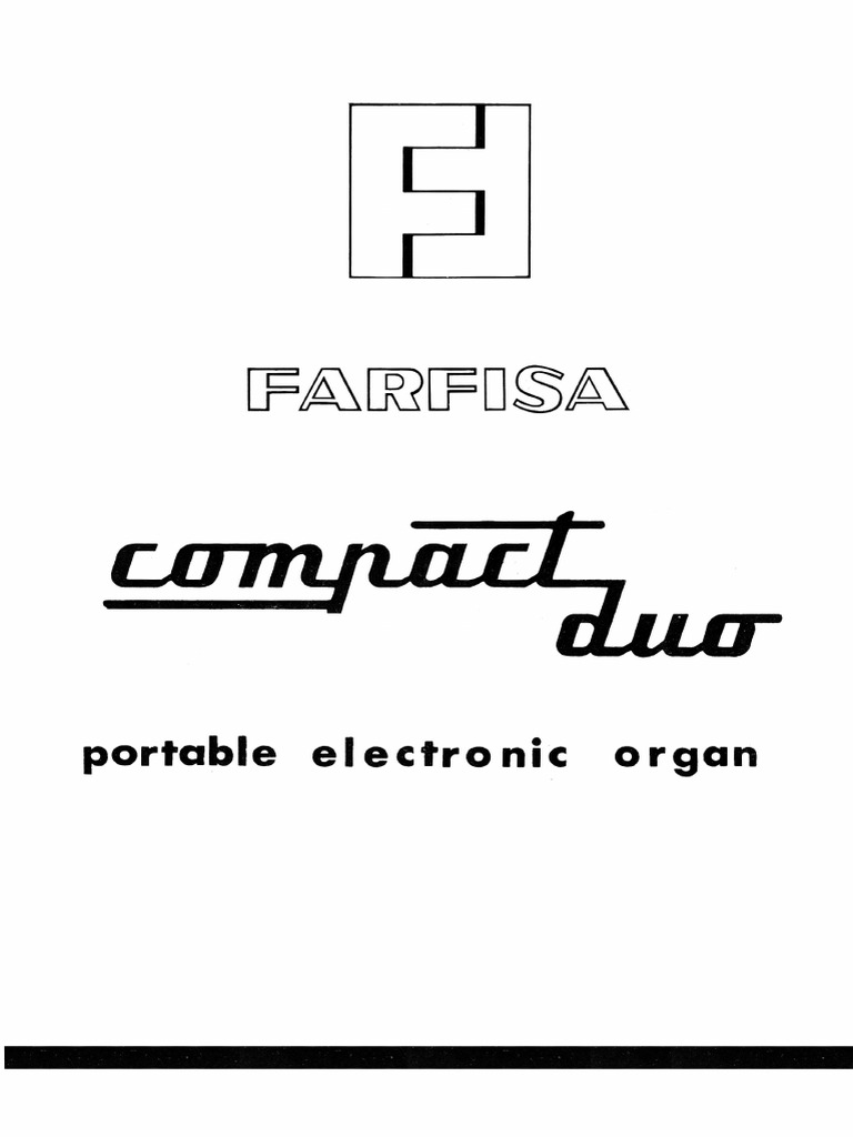 FARFISA Compact Duo Manuel Service | PDF