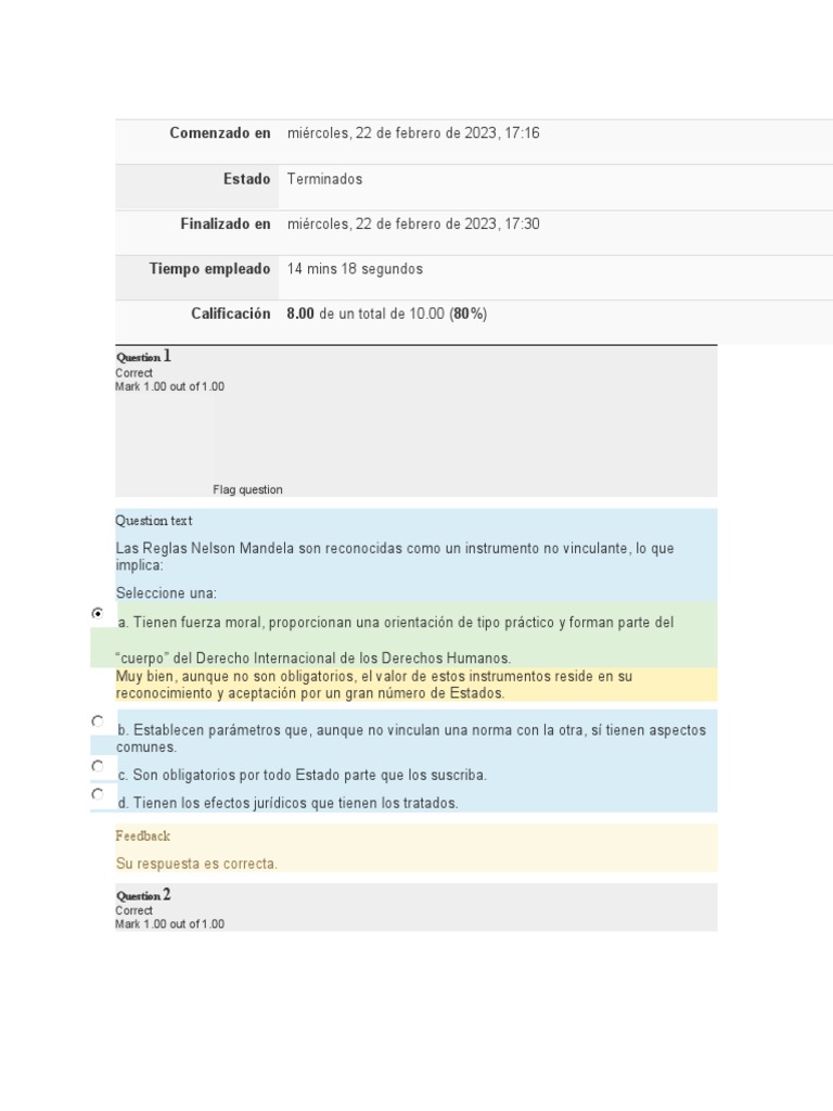 Examen Final Modulo 1 Personas en Reclusion | PDF | Prisión | Constitución