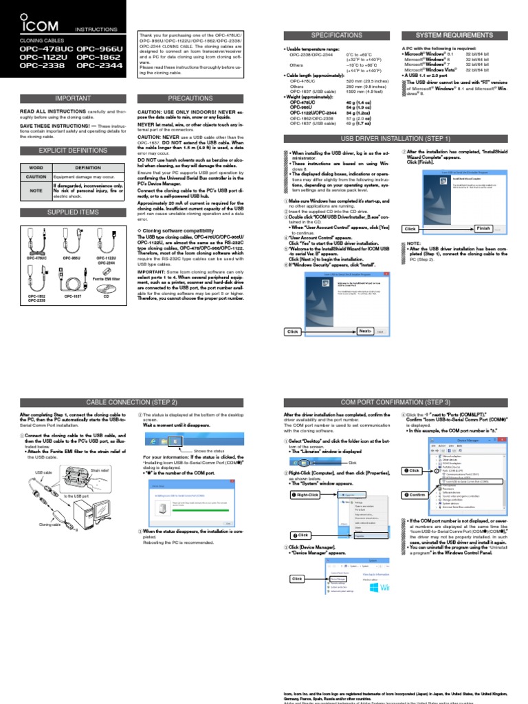 Opc 478 Uc | PDF | Usb | Personal Computers
