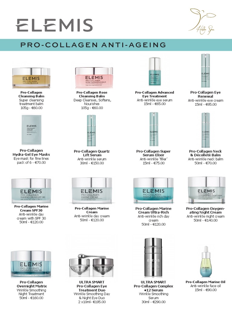 Elemis Products Catalogue Spa 2019 | PDF | Skin Care | Skin