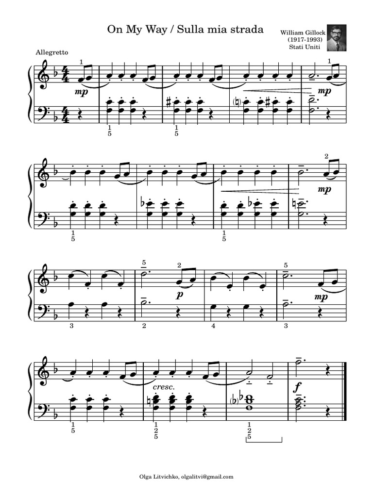 Gillock On My Way | PDF