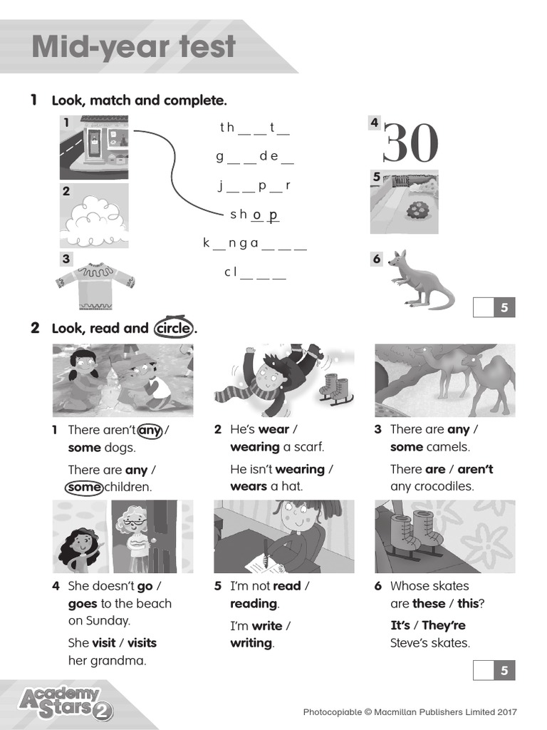 AS 2 Mid-Year Test | PDF